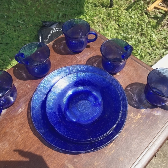 Kitchen | Vintage Blue Dishes | Poshmark